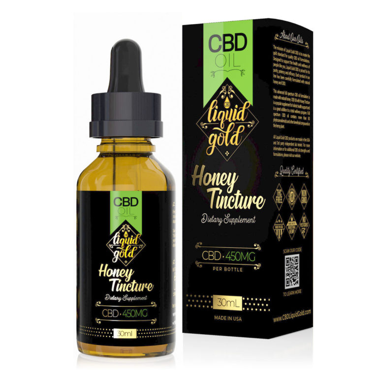 Liquid Gold CBD Oil Honey Tincture – Main Smoke KC | Kratom & HHC ...